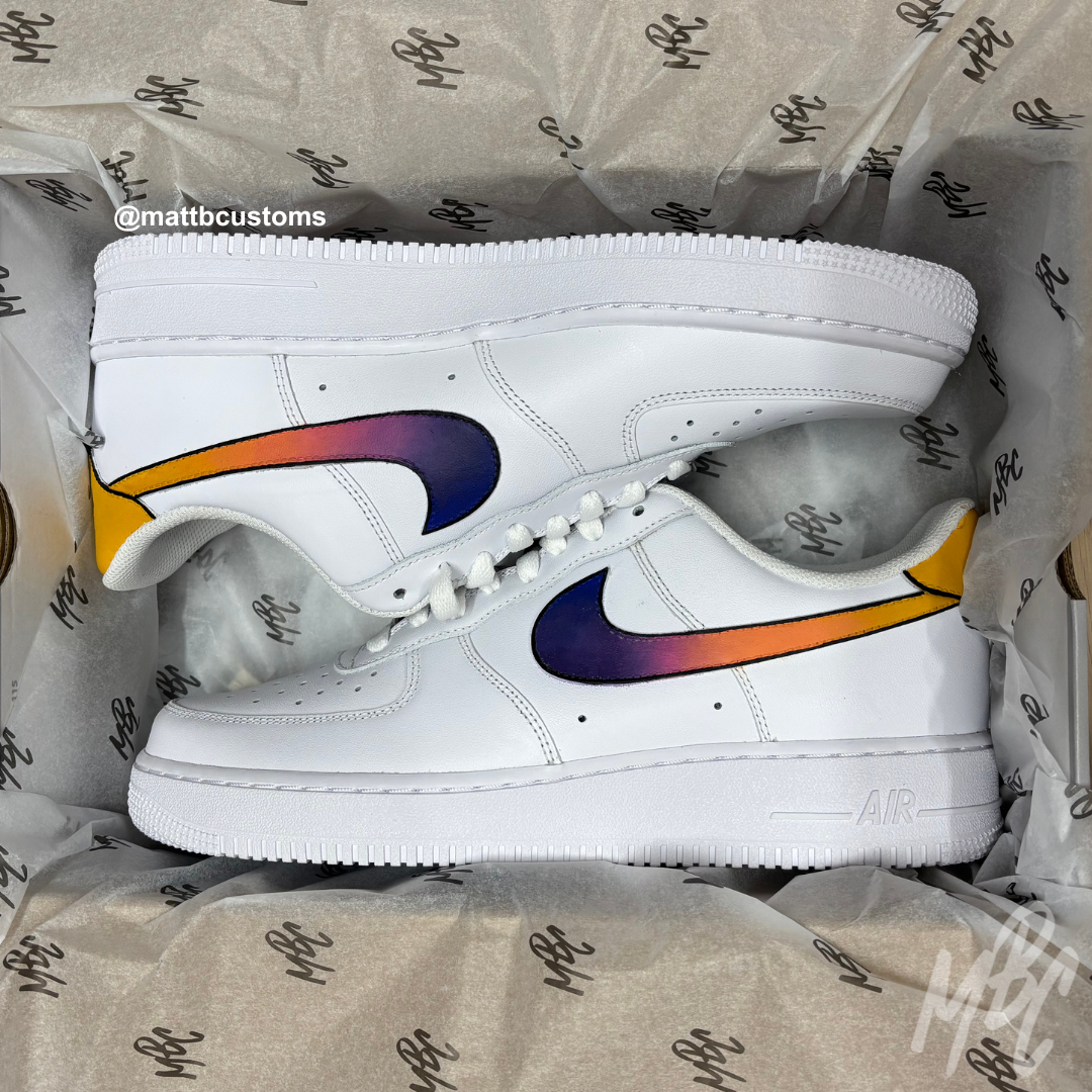 Sunset Gradient - Nike Air Force | UK 9 – MattB Customs