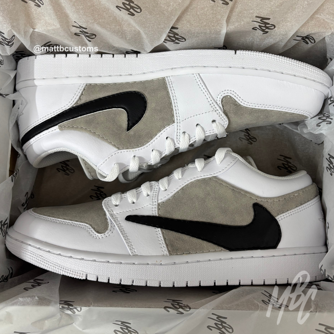 Sandy Cactus Suede - Jordan 1 Low Custom | UK9.5 – MattB Customs