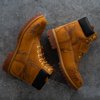 Flaming Dragon - Timberland Tan Boot Custom – MattB Customs