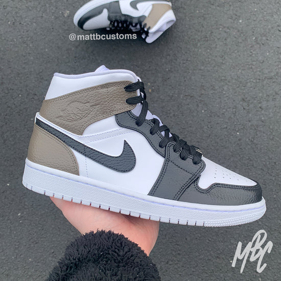OG Colourway (Create Your Own) - Custom Nike Jordan 1 Mid Trainers ...