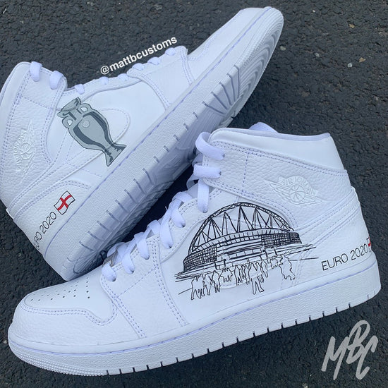 Freestyle (Create Your Own) Design - Custom Nike Jordan 1 Mid Trainers ...